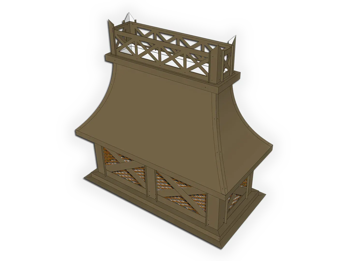 Crown Chimney Cap / Shroud | KM Sheet Metal